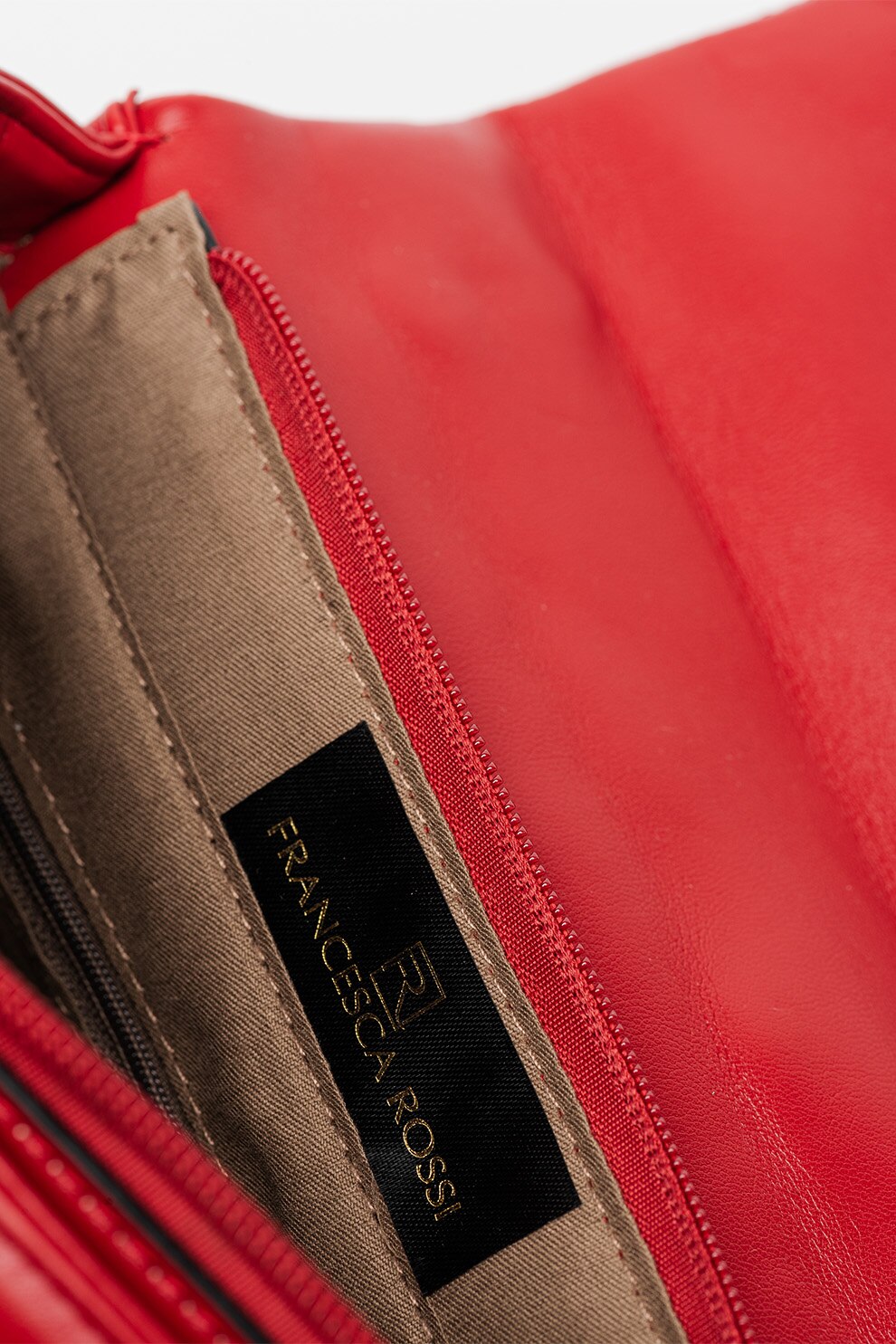 Francesca Rossi, Szegecses keresztpántos steppelt táska, Piros - eMAG.hu