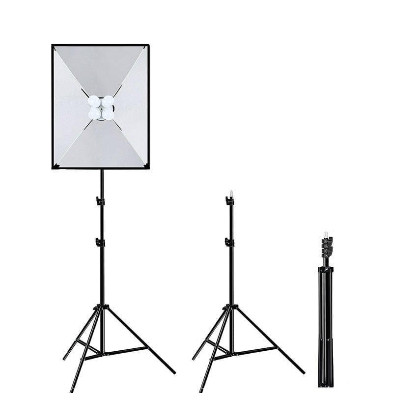 Trepied LED, Puluz, 4 LED, Negru, 50 x 70 cm - eMAG.ro