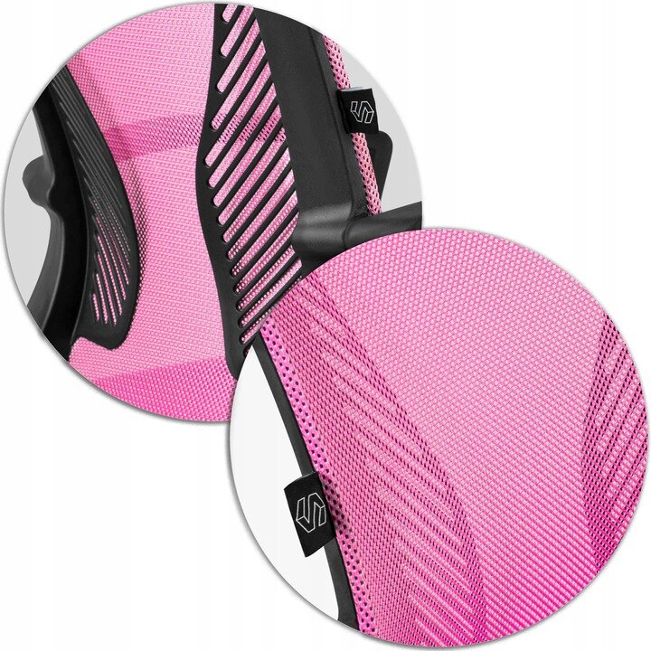 Scaun gaming Sofotel Gontia, cotiere profilate, roz, 98 x 56 cm - eMAG.ro