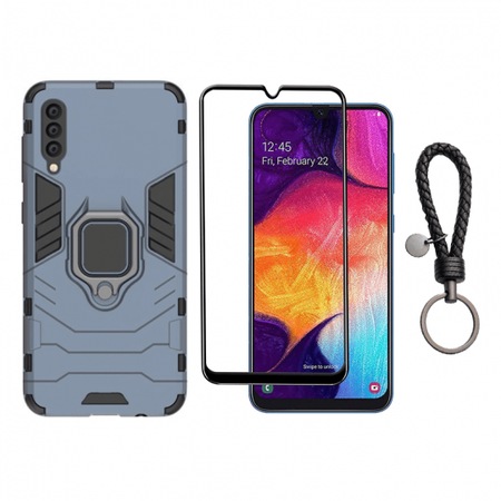 Set protectie 2 in 1 pentru Samsung Galaxy A50 / A50s cu husa hybrid ...