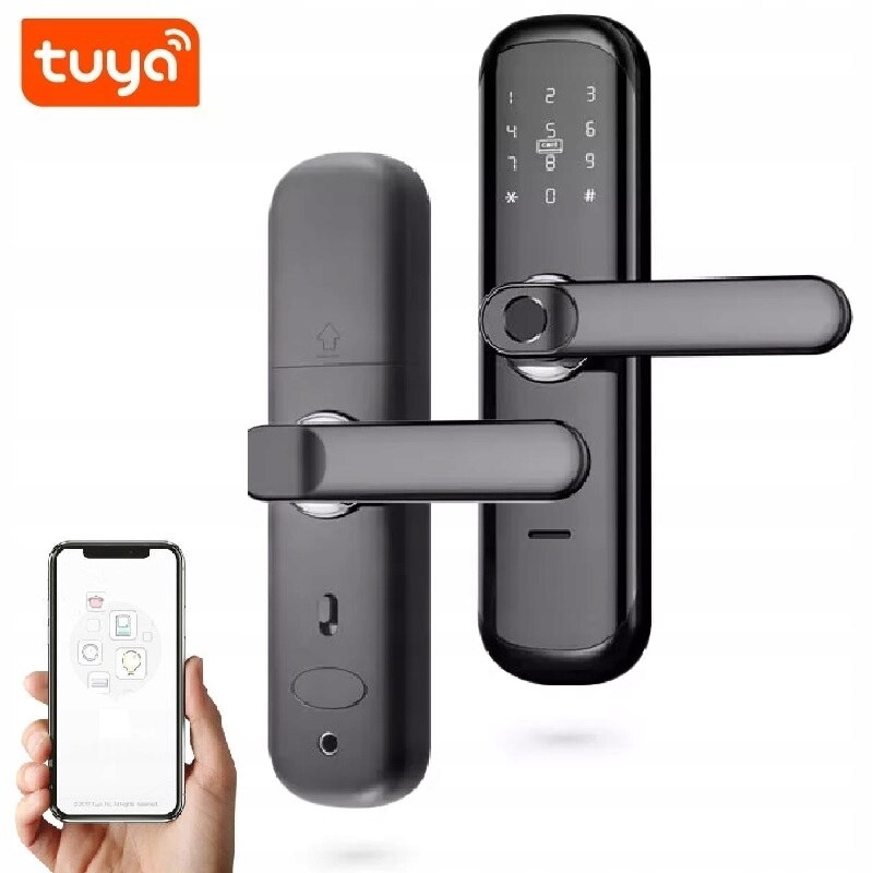 Incuietoare inteligenta WiFi, material aliaj din aluminiu, deblocare ...