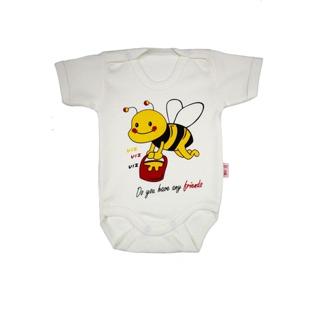 Body Bebelusi Maneca Scurta "Albinuta" 100% Bumbac Alb, 62 CM, 0-3 Luni ...