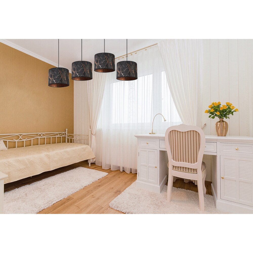 Lustra cu 4 pendule, Metal, Cupru - eMAG.ro