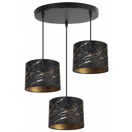 Lustra tip pendul, 3 brate, Metal, Auriu - eMAG.ro