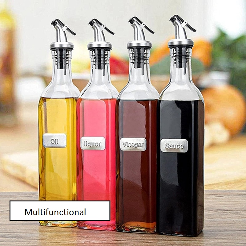 Dop cu Picurator si Capac pentru Ulei Otet Vin din Otel Inoxidabil si ...