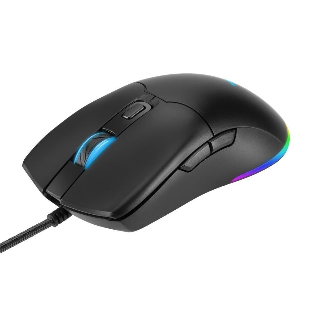 Mouse gaming cu fir Usb Noxo, 6400 DPI, Negru - eMAG.ro