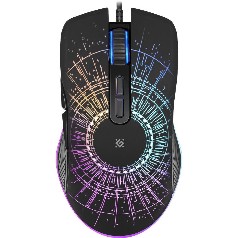 Mouse gaming cu fir Usb Defender, 3200 DPI, Negru - eMAG.ro