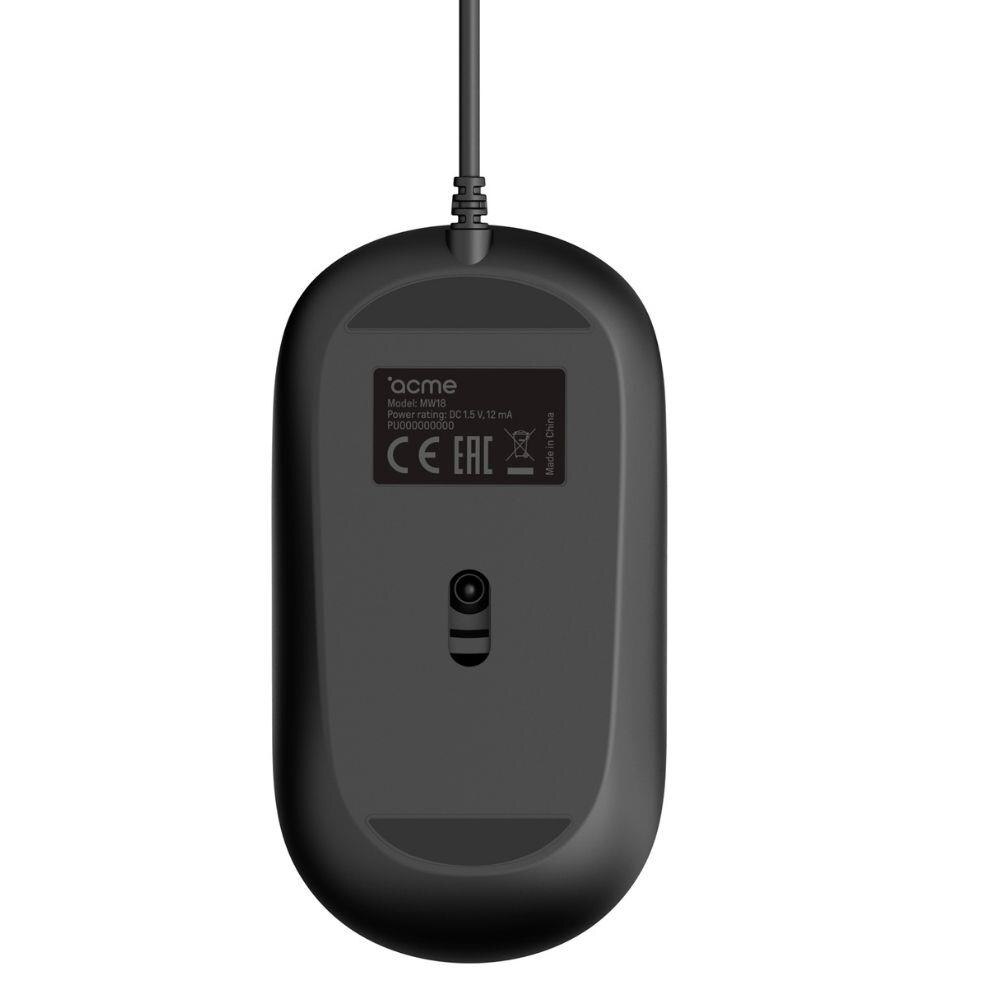 Mouse cu fir Usb Acme, 1000 DPI, Negru - eMAG.ro