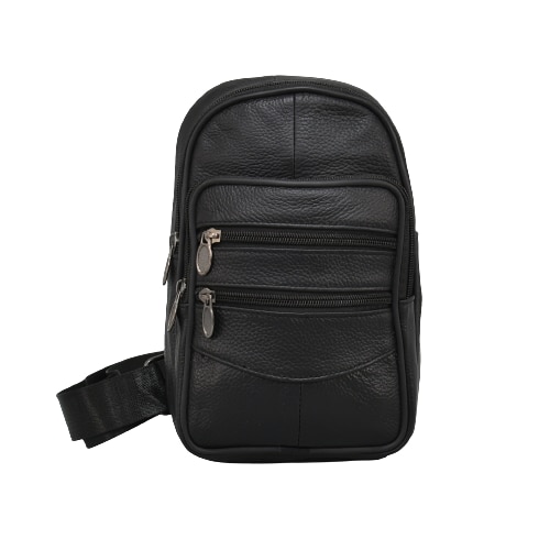 Geanta barbati, Piele naturala, 15x24x5 cm, Negru - eMAG.ro