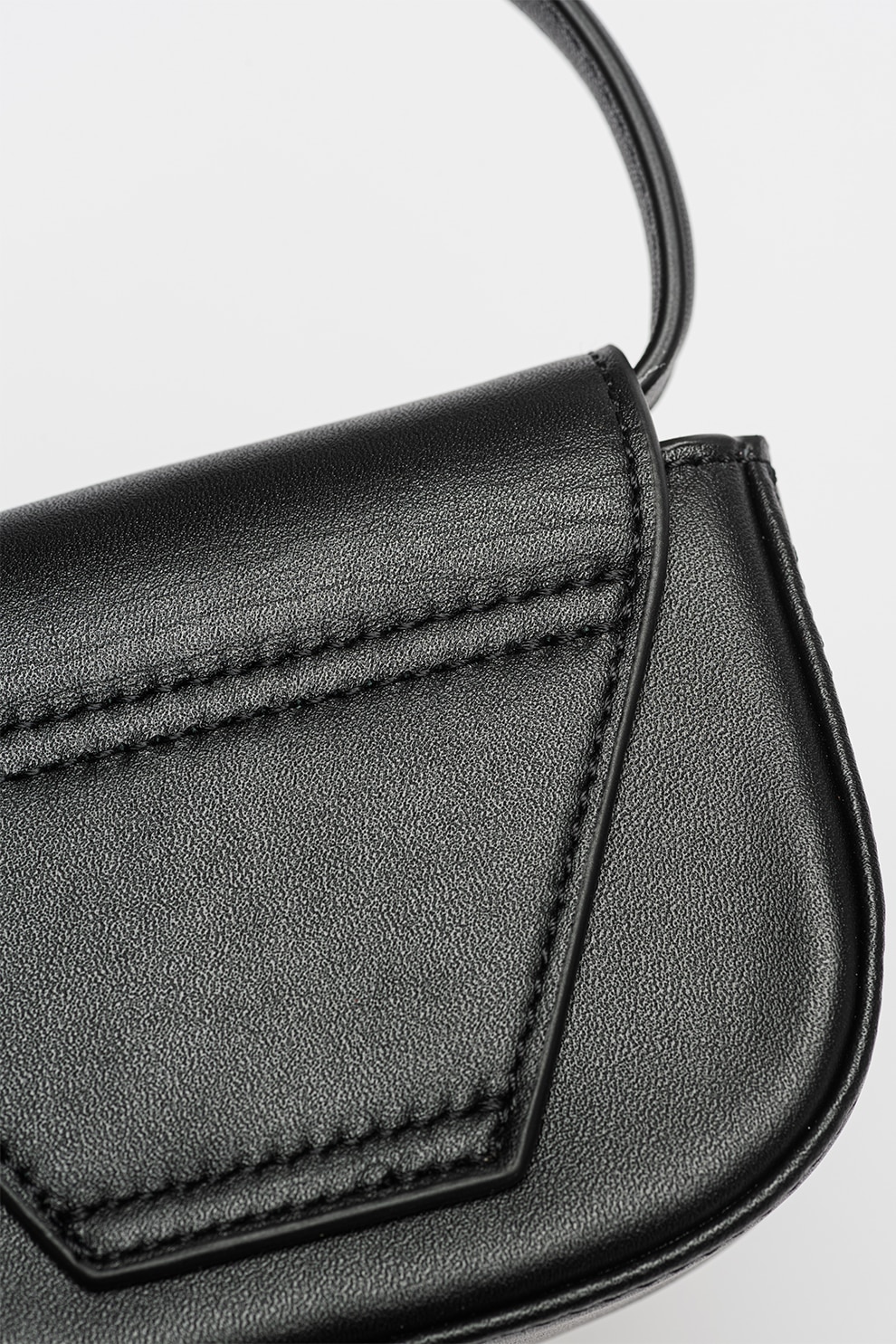 Diesel, Geanta crossbody din piele cu logo metalic, Negru - eMAG.ro