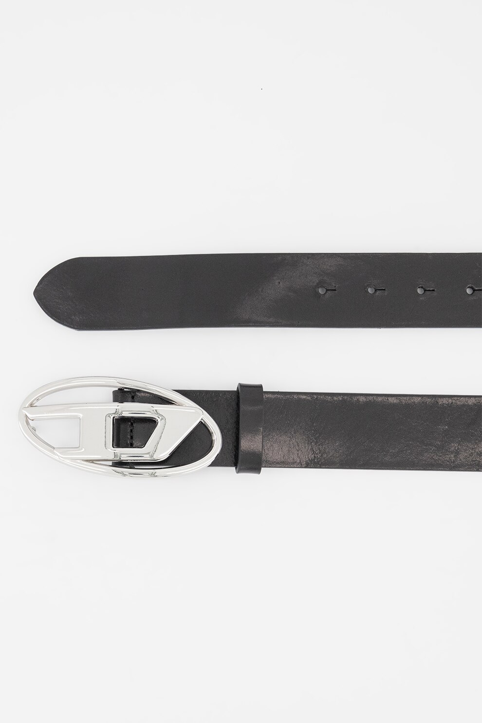 Diesel, Curea unisex din piele cu catarama logo metalica - eMAG.ro