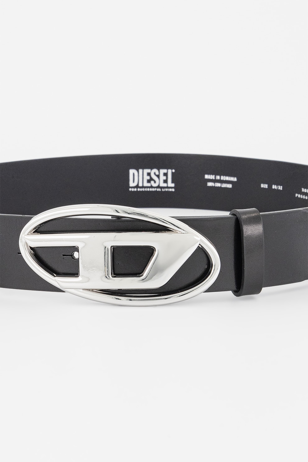 Diesel, Curea unisex din piele cu catarama logo metalica - eMAG.ro