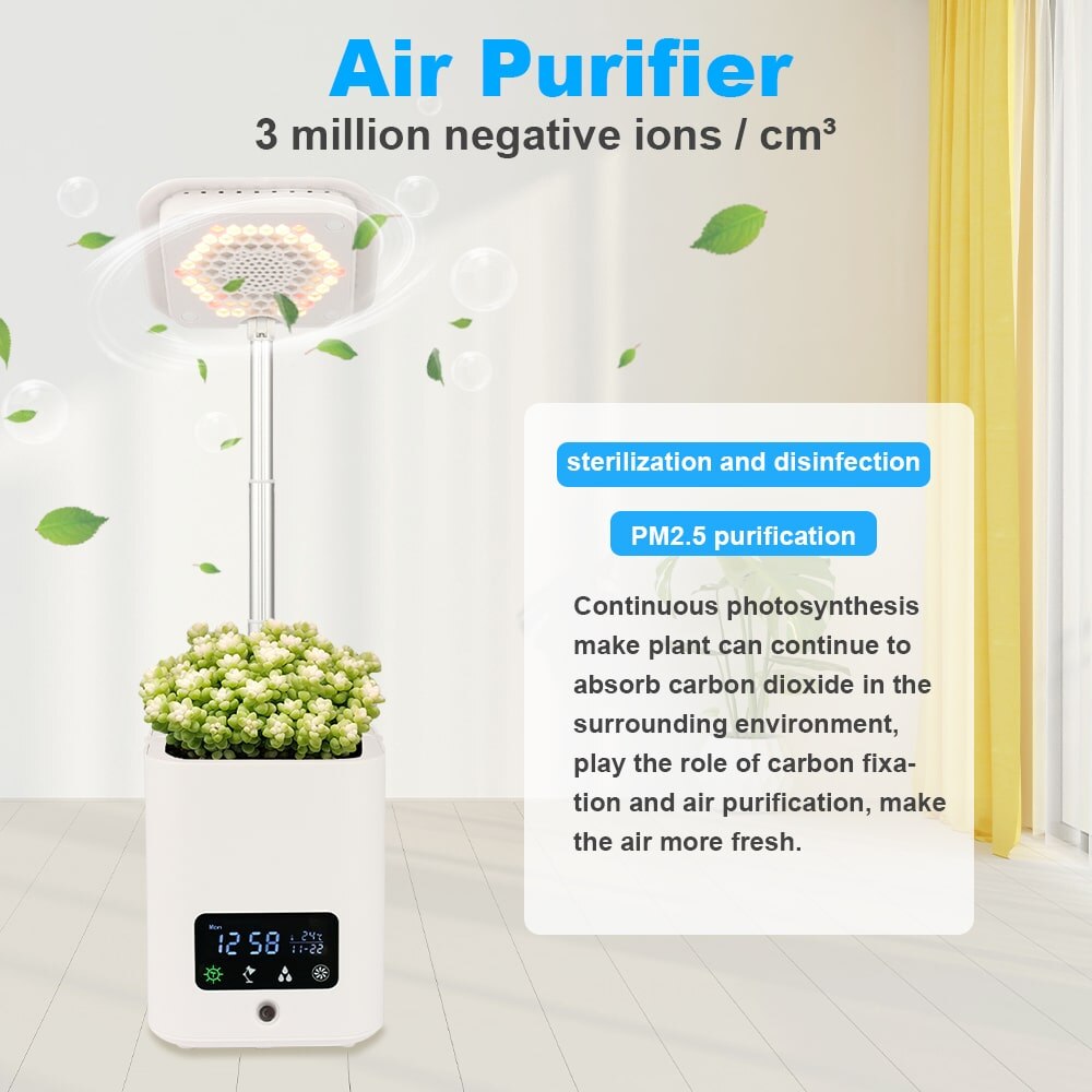 Ghiveci Smart LED The Secret Garden, cu Sistem de Irigare automata 6 in ...