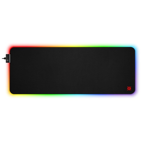 Mousepad de gaming Defender, Iluminat, Cauciuc, Negru - eMAG.ro