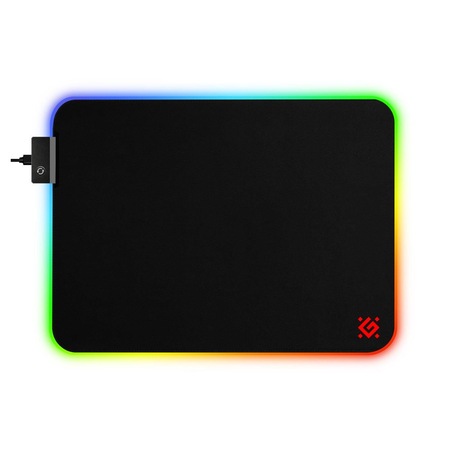 Mousepad de gaming Defender, Iluminat, Cauciuc, Negru - eMAG.ro