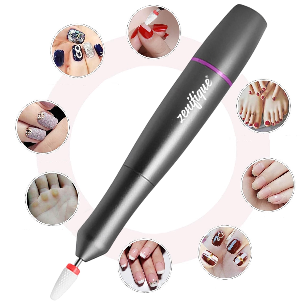 Freza de unghii manichiura-pedichiura, Zenifique®, alimentare cablu USB ...