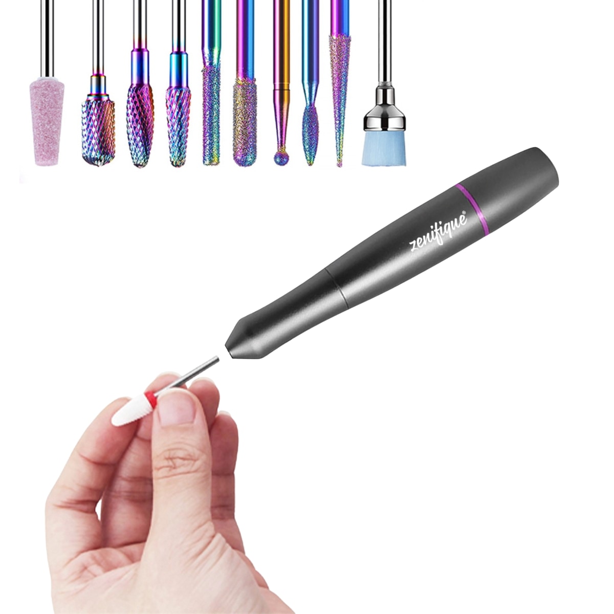 Manikűr-pedikűr körömreszelő, zenifique, USB kábeles tápegység, 30000 ...