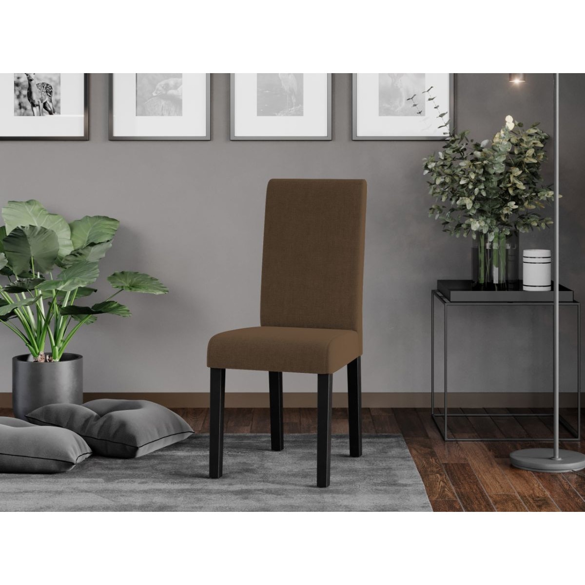 Scaun tapitat, Laguna, Eco Savio 38, Maro, Picioare Lemn Fag Wenge ...