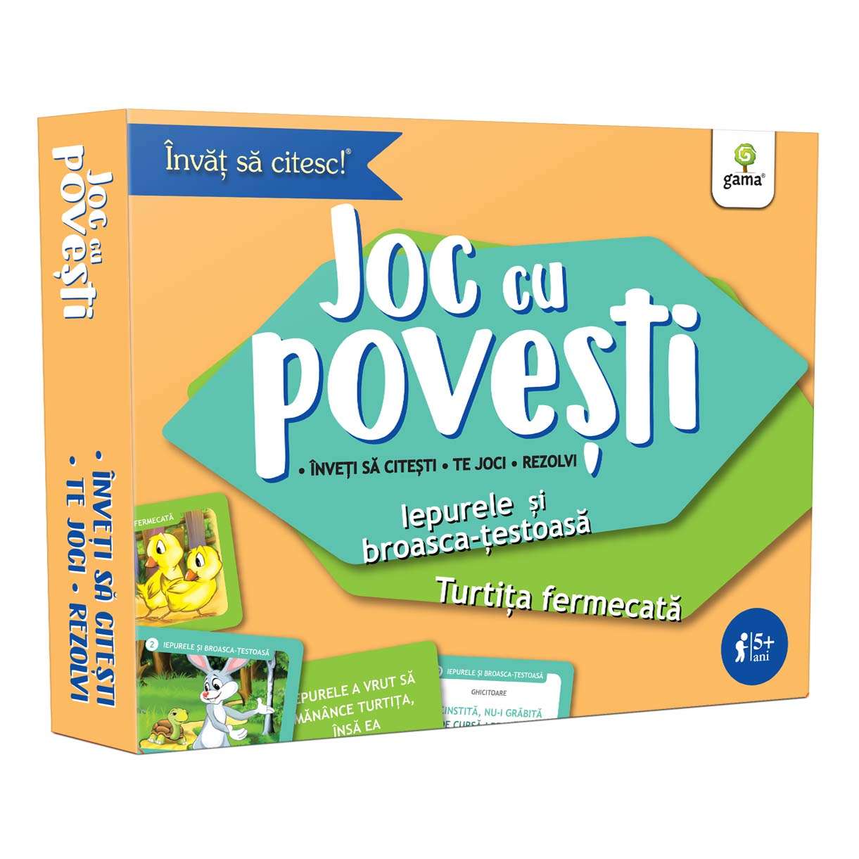 Iepurele si broasca testoasa - Turtita fermecata/ Carduri pt. inv ...