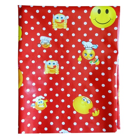 Fata de masa tip musama ND, 200x140 cm, pvc pe textil, decor Smileys ...
