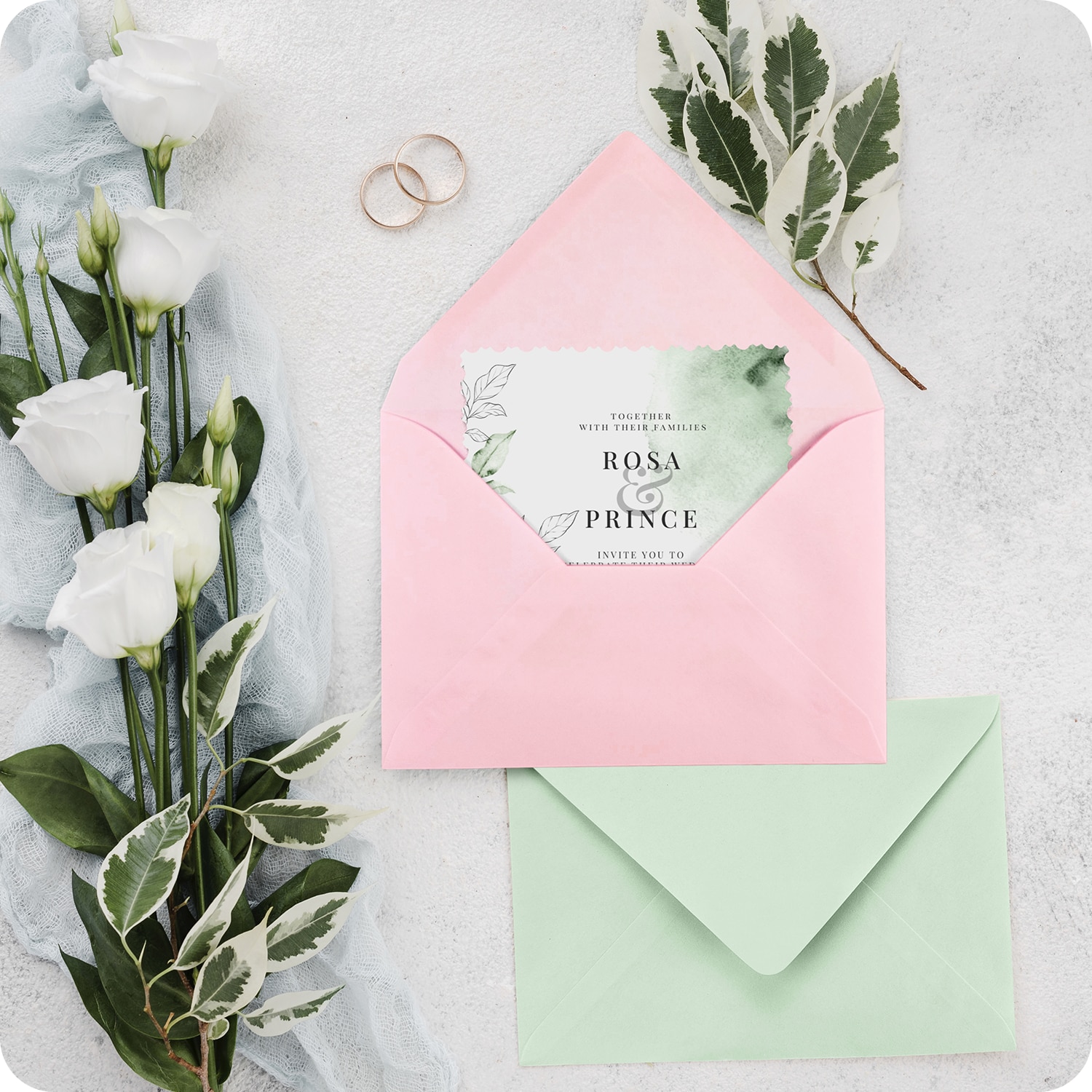 Set de plicuri decorative in culori, Netuno, Rainbow, C6, 114x162mm ...