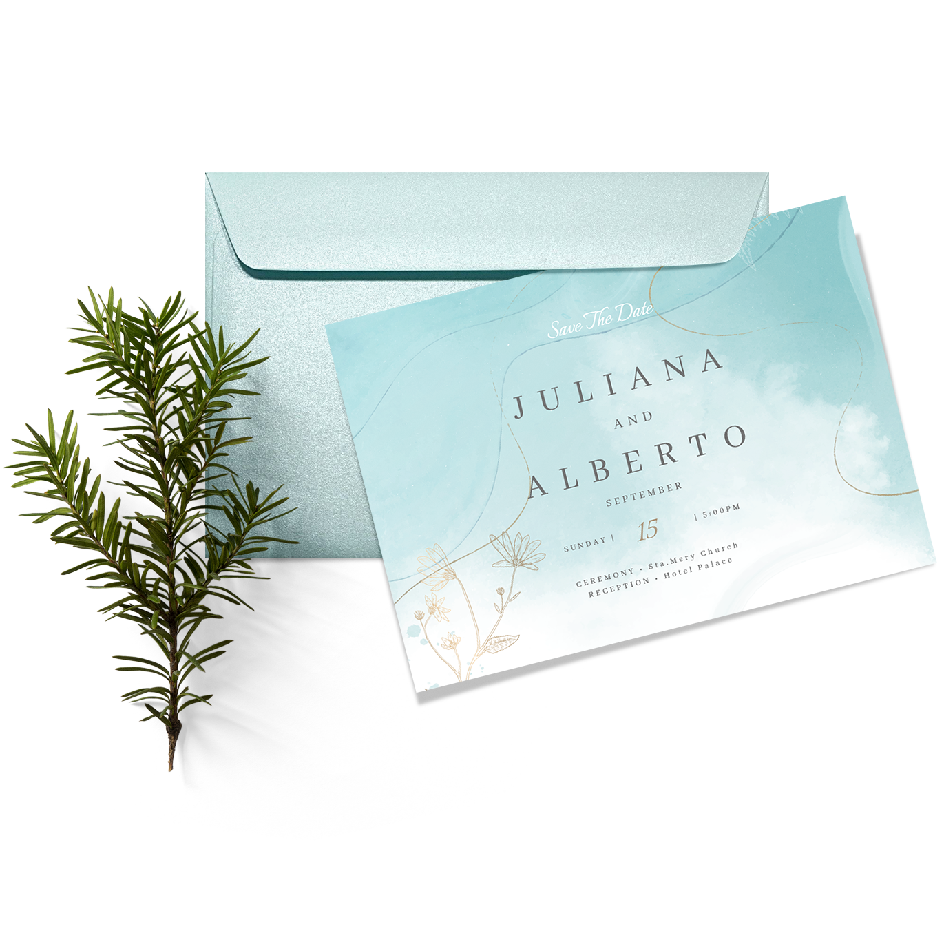 Set plicuri decorative metalizate, Netuno, Majestic, C5, 162 x 229 mm ...