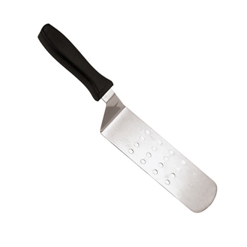 Spatula din inox pentru hamburger, perforata, lungime 24 cm - eMAG.ro