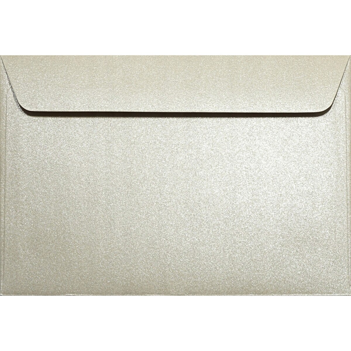 Set 25 Plicuri decorative metalizate C6, 11.4x16.2 Majestic Sand bej ...