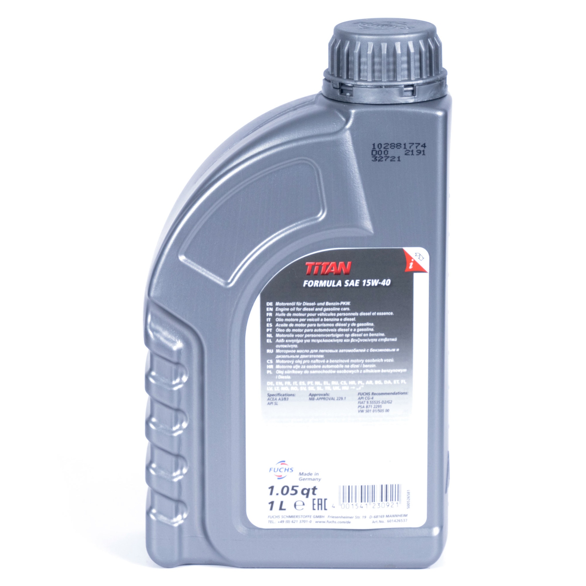 Ulei motor, Fuchs Titan Formula 15W40, 1 l - eMAG.ro