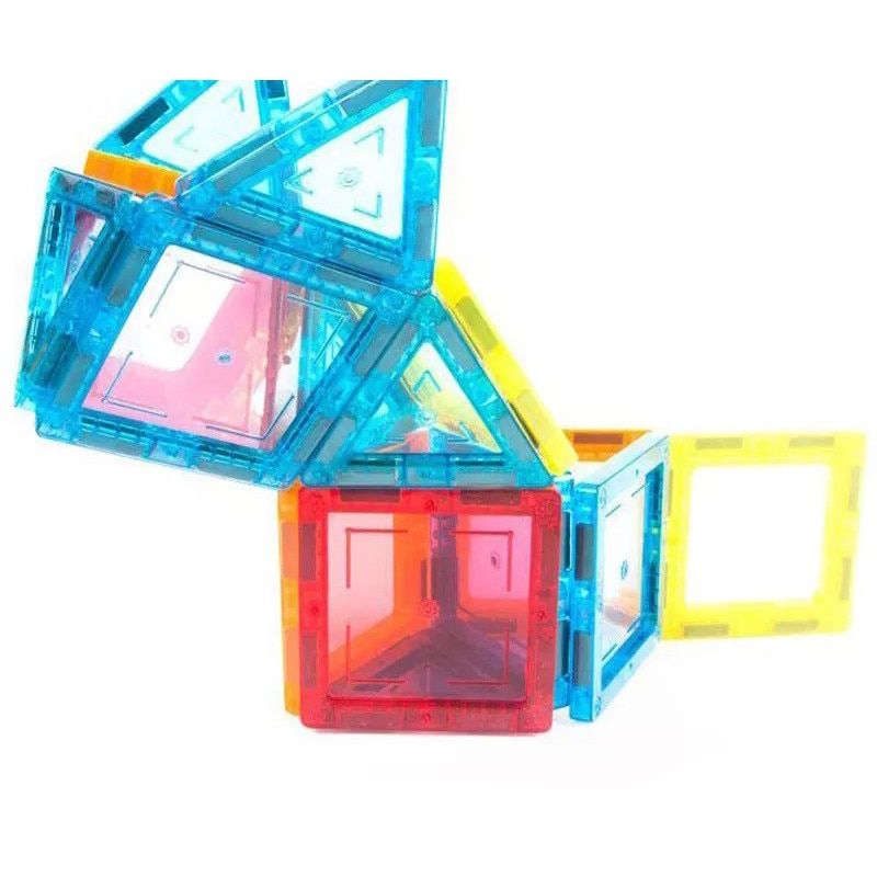 Set constructii magnetic cu 45 piese, PROCART, multicolor, Magnetic ...