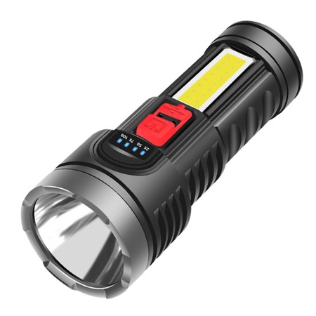 Lanterna LED 18W, cu Lumina Frontala si Laterala, Reincarcabila USB ...