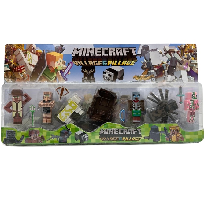 Set 7 figurine si accesorii Minecraft, Village, 8 cm, 3 ani+ - eMAG.ro