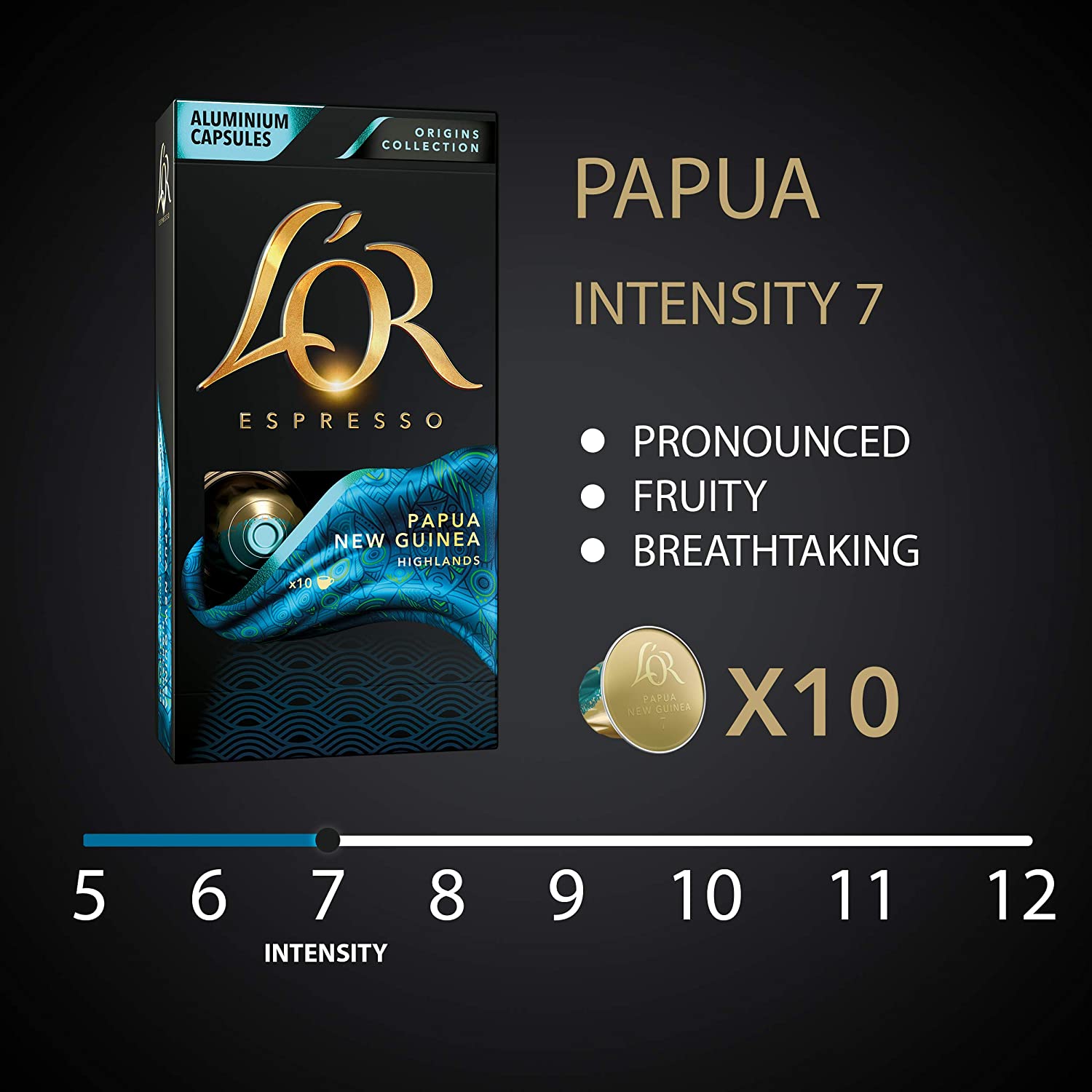 Set mixt capsule cafea L’OR, colectia Origins, 50 de capsule compatibile cu sistemul Nespresso ...