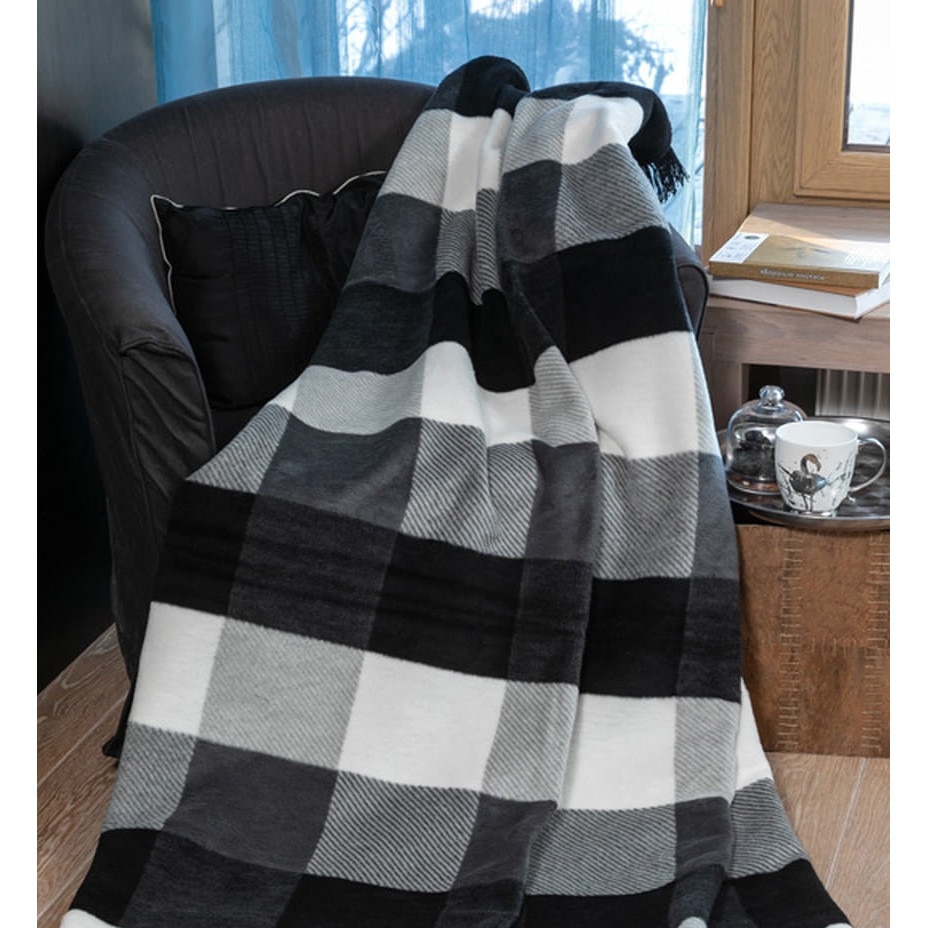 Patura reversibila Cotton Cloud, UmiPled, Bumbac/Acril, 150 x 200 cm ...