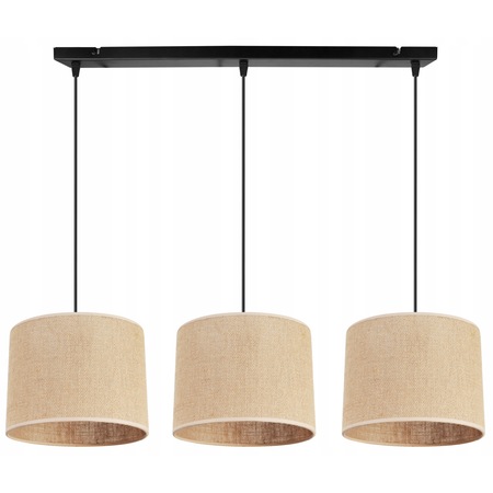 Lustra Light Home, Textil, Bej, 90cm, JUTA 2450/20/3L - eMAG.ro