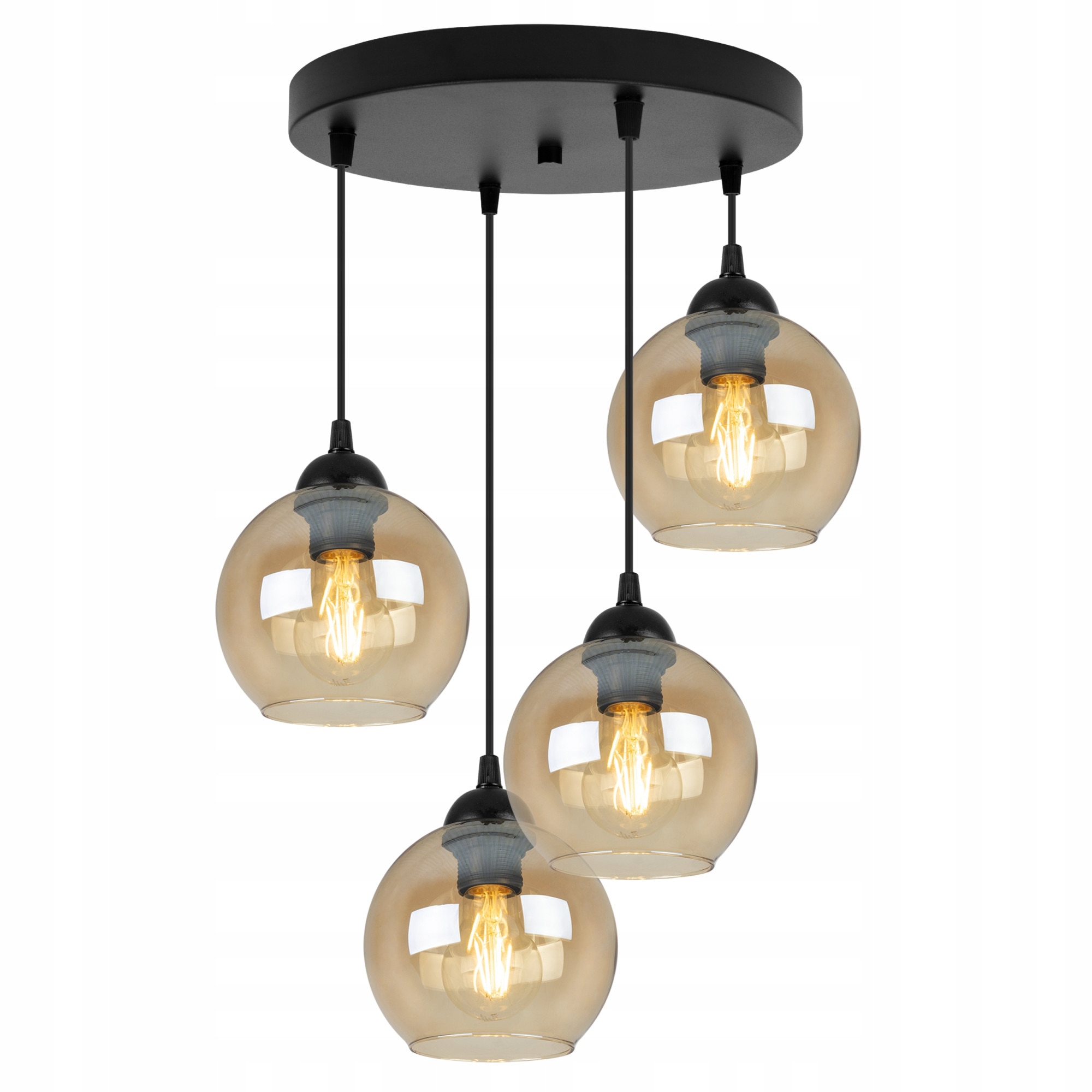 Lustra moderna Light Home, Sticla, Multicolor, 90cm, HAGA 2325/4/OW ...