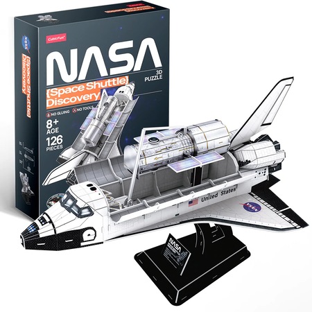 Puzzle 3D Cubic Fun - NASA Naveta Spatiala Discovery, 126 piese - eMAG.ro
