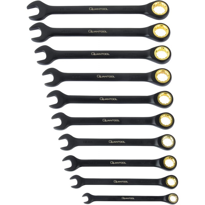 Set chei combinate cu clichet de la Quantool, 10 piese - Q25210 - eMAG.ro