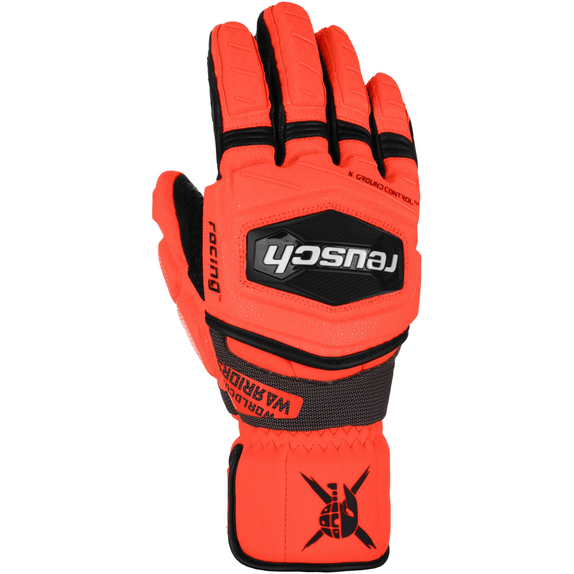 Manusi ski Reusch Worldcup Warrior GS, negru/rosu fluo, marime 9.5-L/XL ...