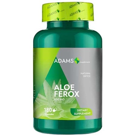 Aloe Ferox 450mg 180cps, Adams - eMAG.ro