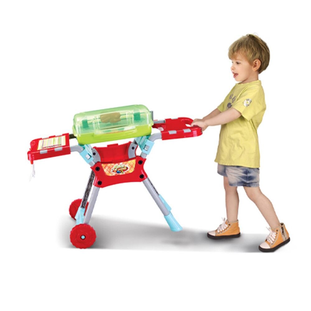 Set de joaca Gratar de gradina pe roti cu sunete si lumini - eMAG.ro