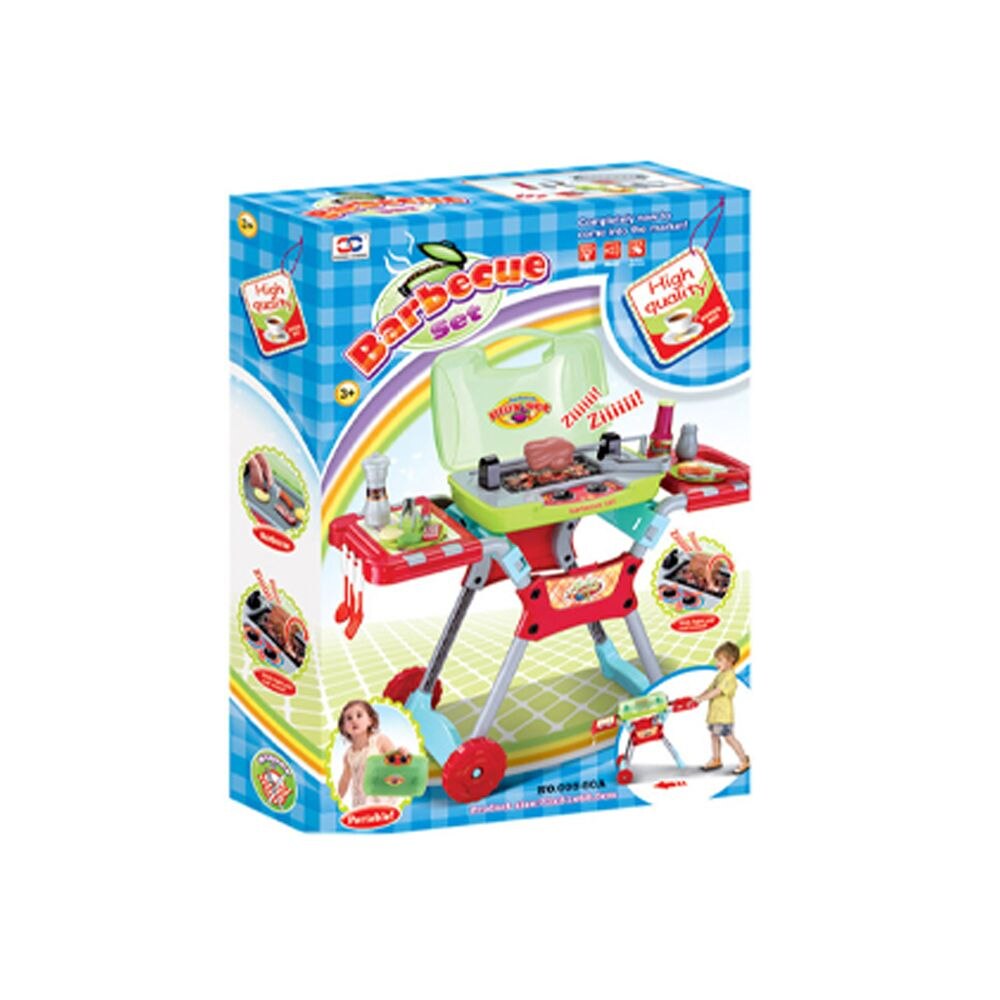 Set de joaca Gratar de gradina pe roti cu sunete si lumini - eMAG.ro