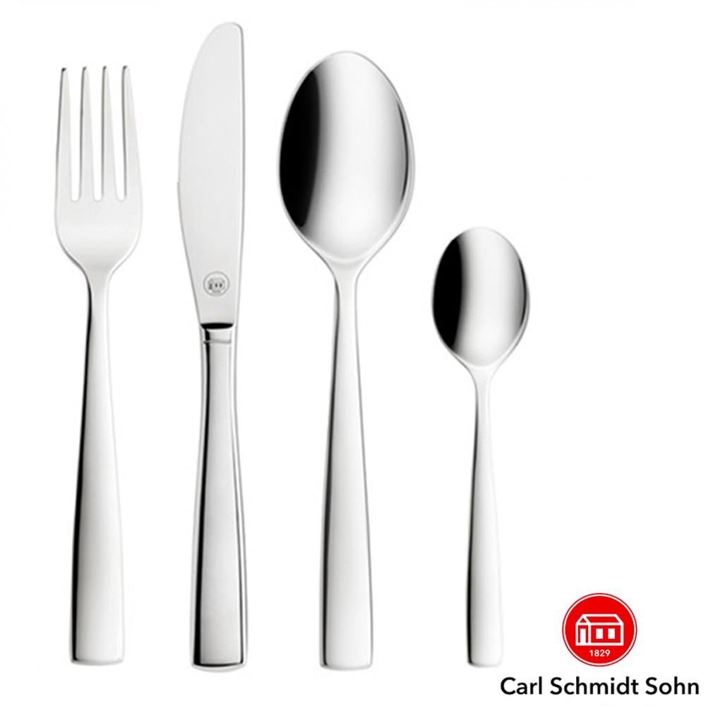 Set 16 tacamuri din inox, Carl Schmidt Sohn, 4 x lingura, 4 x furculita ...