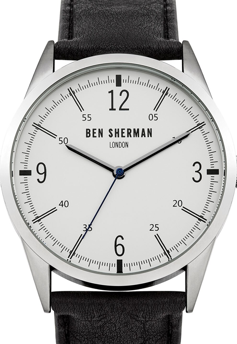 Ben Sherman, Часовник с кожена каишка, Черен - eMAG.bg