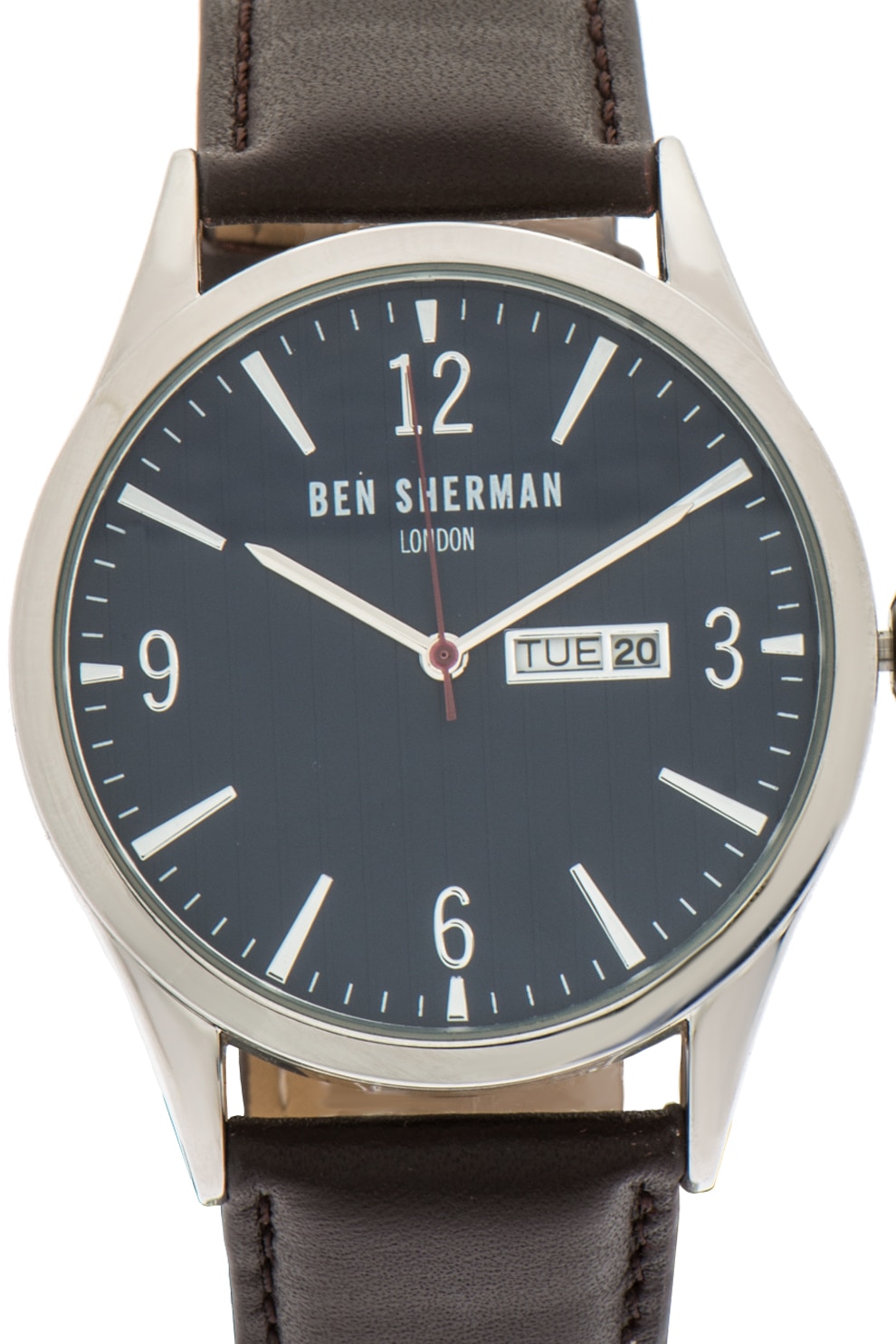 Ben Sherman, Часовник с кожена каишка, Кафяв - eMAG.bg