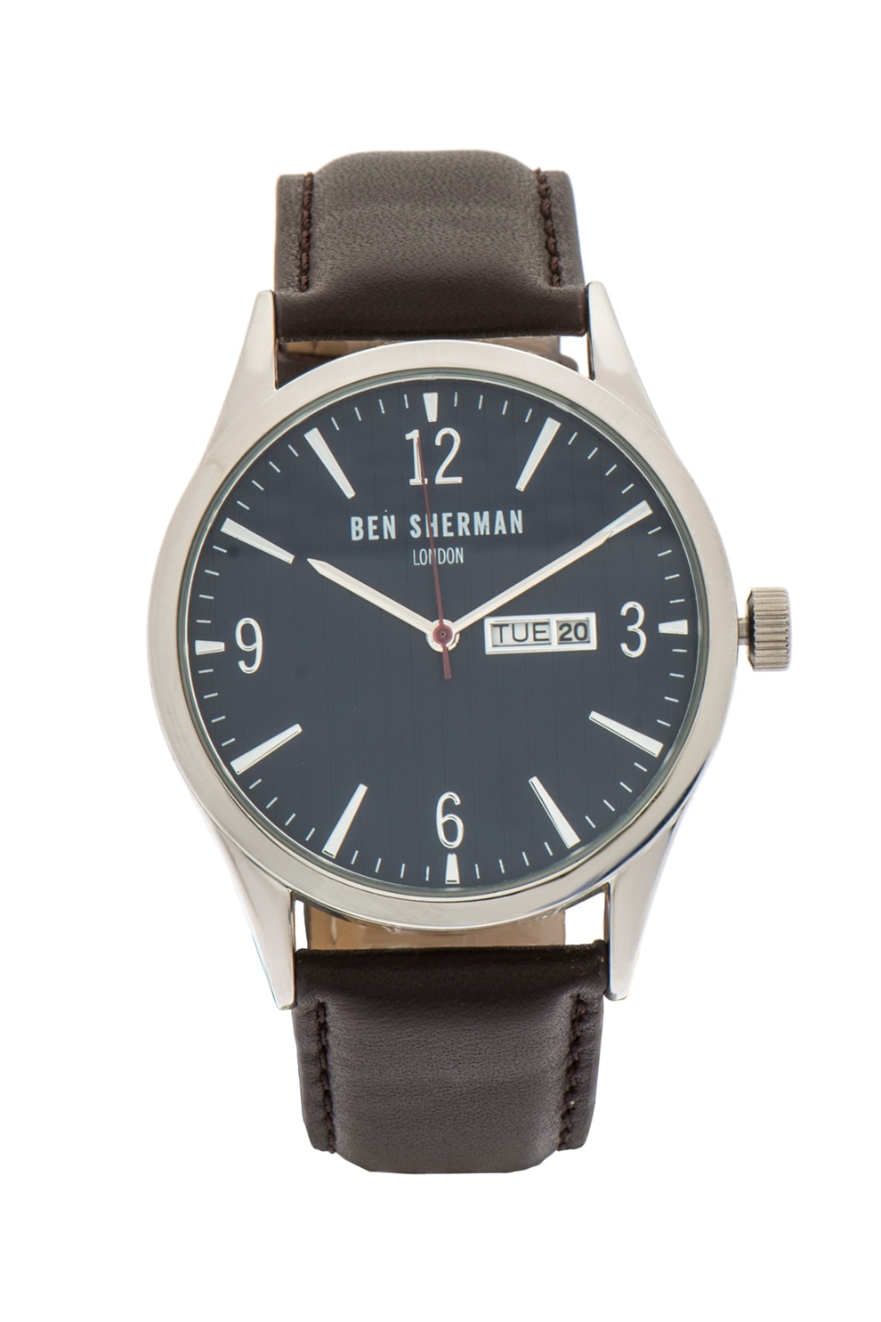 Ben Sherman, Часовник с кожена каишка, Кафяв - eMAG.bg