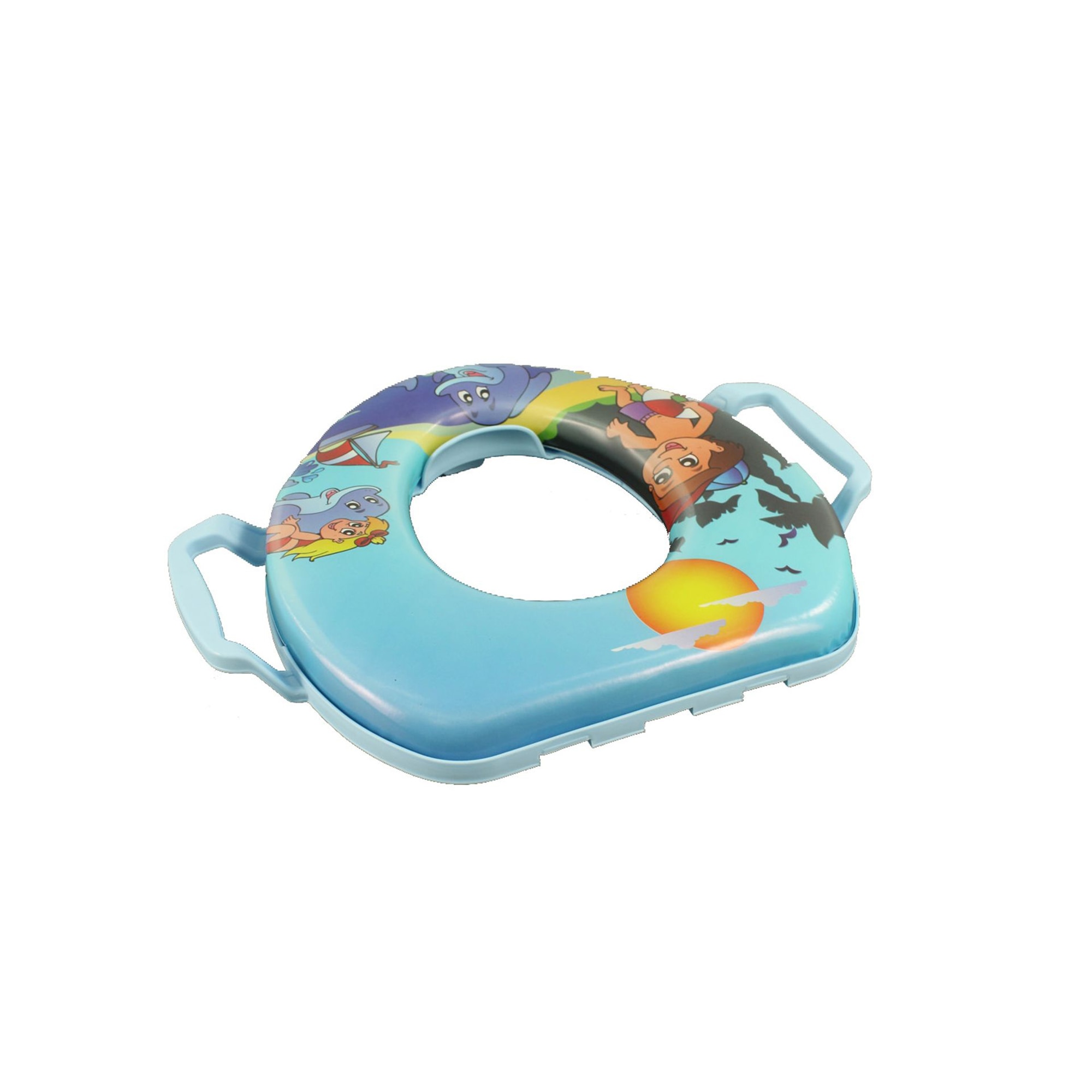 Reductor WC pentru copii, cu manere si burete / ZLN 3835 - eMAG.ro