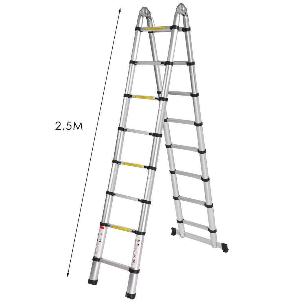 Scara dubla, Telescopica, Multifunctionala, Plianta, Antiderapanta, 5M ...