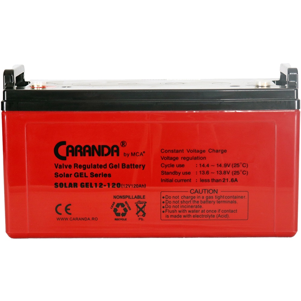 Acumulator SOLAR GEL 12-120, 12V 120Ah, aplicatii solare - eMAG.ro