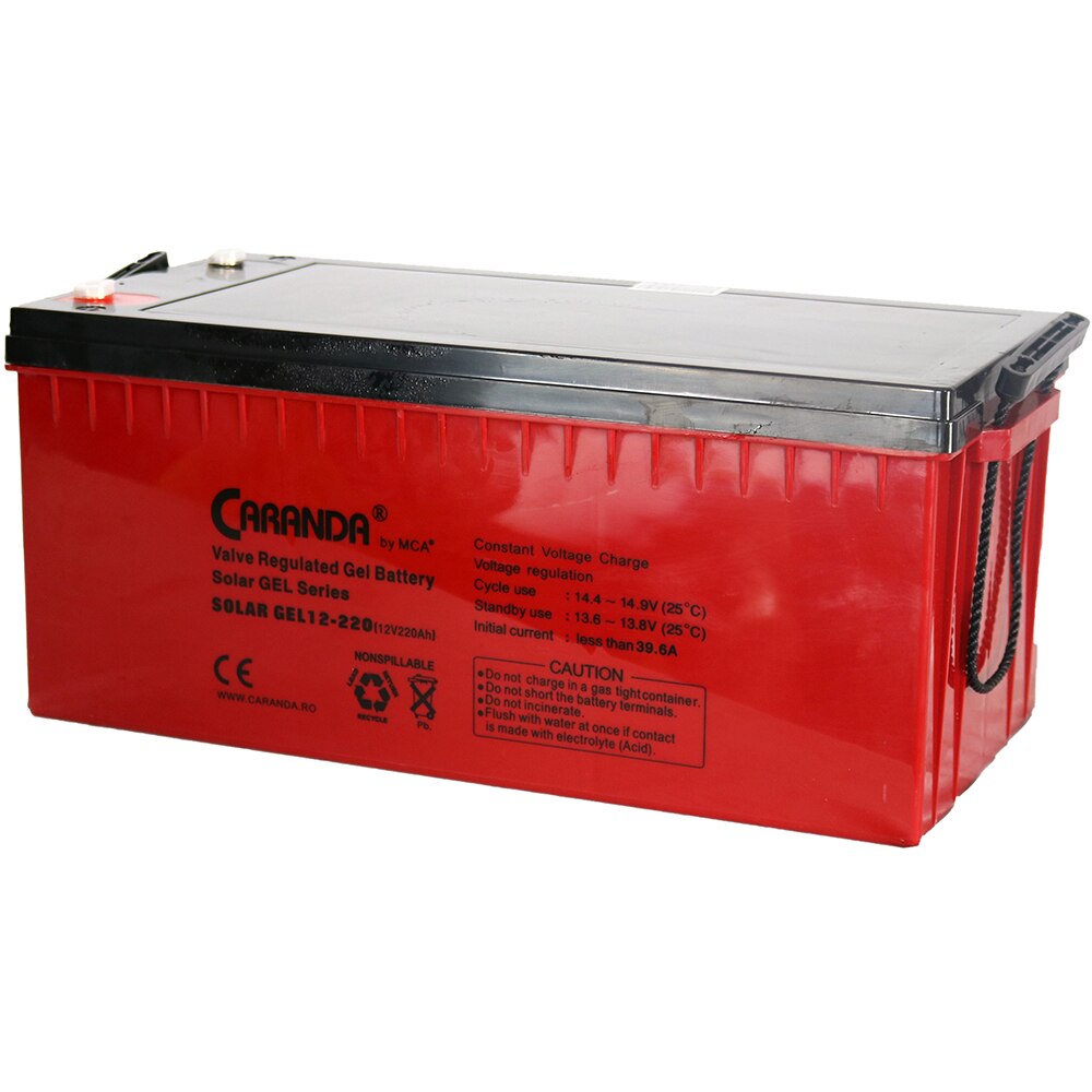 Acumulator SOLAR GEL 12-220, 12V 220Ah, aplicatii solare - eMAG.ro